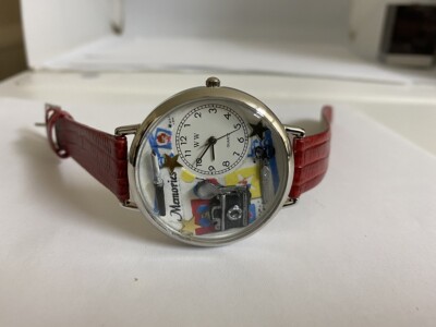 Whimsical Watches Unisex G0410007 Memories Red Leather Watch VERY RARE ...