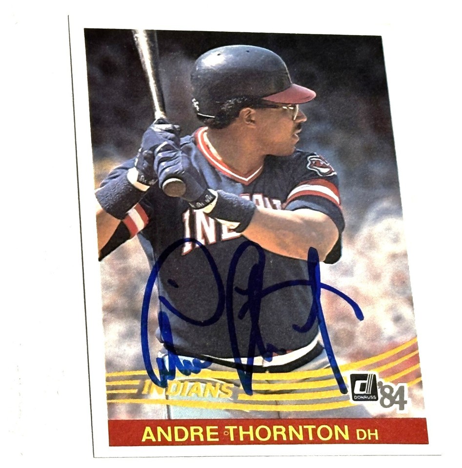 Autographed 1984 Donruss - Andre Thornton #94- CLEVELAND iNDIANS | eBay
