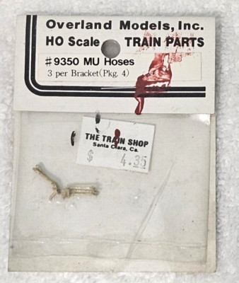 HO Scale Overland Models Brass #9350 MU Hoses - 3 per Bracket (partial ...