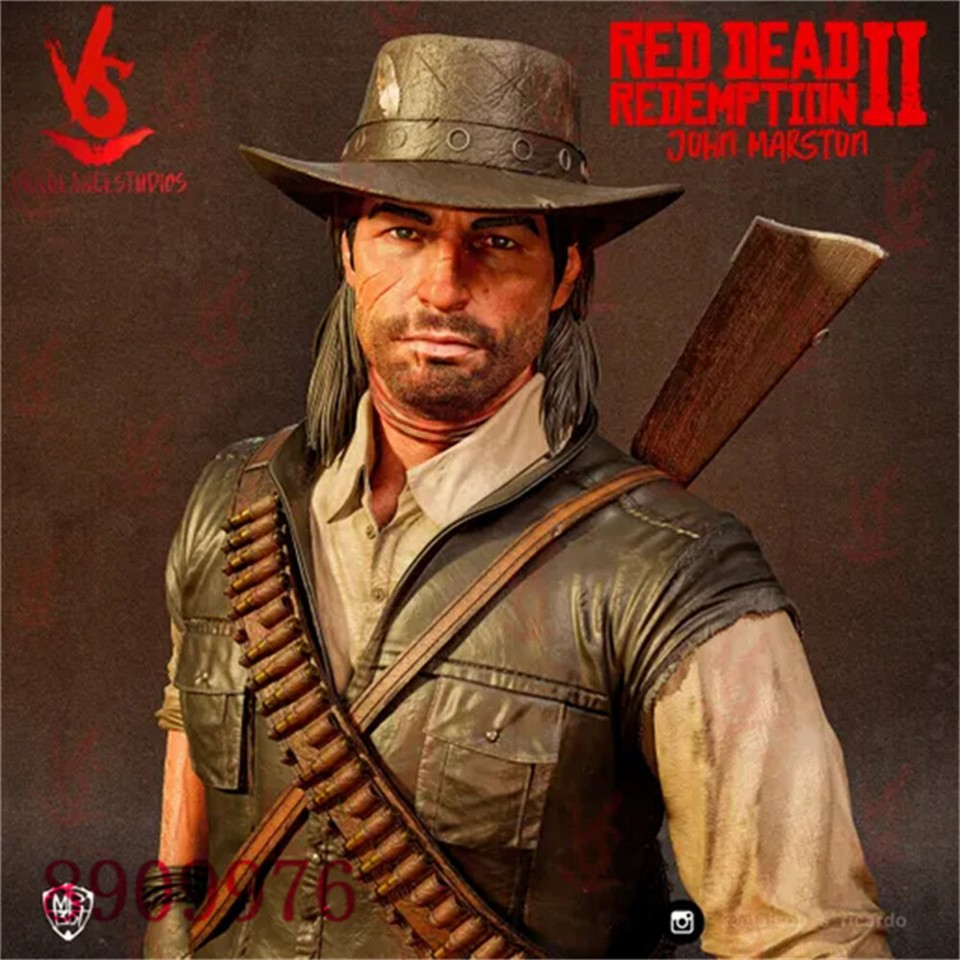 John Marston RDR2 3D Printing Figure Unpainted Model Sculpture GK Blank ...