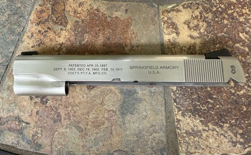 Springfield Armory slide for USGI 1911 Stainless steel with Novak ...