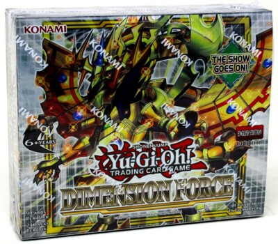 YUGIOH DIMENSION FORCE 1ST EDITION BOOSTER 12 BOX CASE BLOWOUT CARDS ...