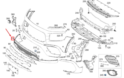 MERCEDES-BENZ GLB X247 Front Bumper Lower Cover A2478800306 NEW GENUINE ...