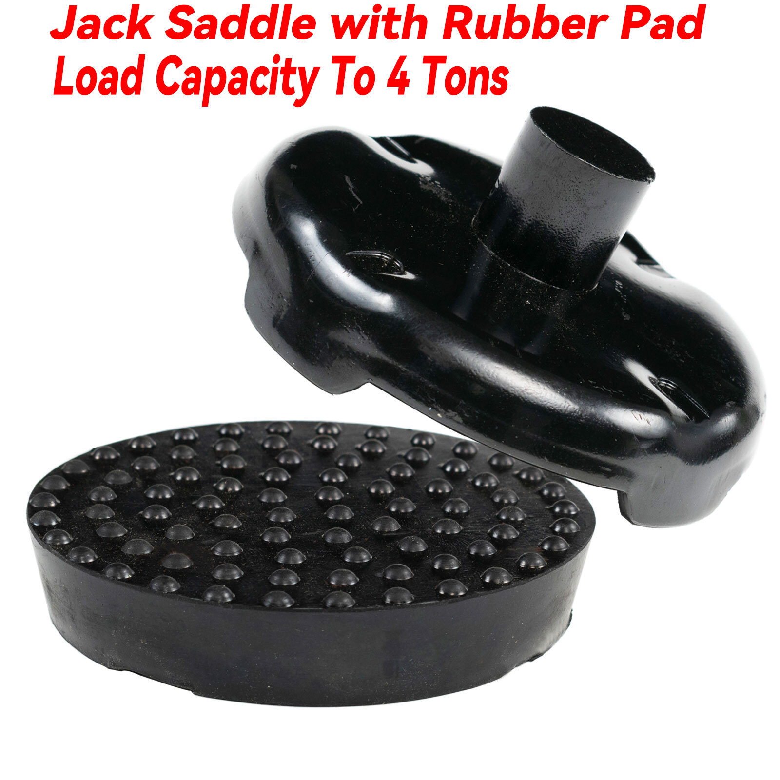 Floor Jack Saddle Rubber Pad Point Fit 4 Tons Jacks Adapter Lifting ...