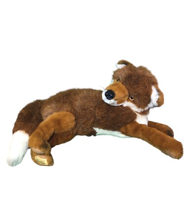 Vintage Merrythought Laying Red Fox Made In England Plush Soft ...