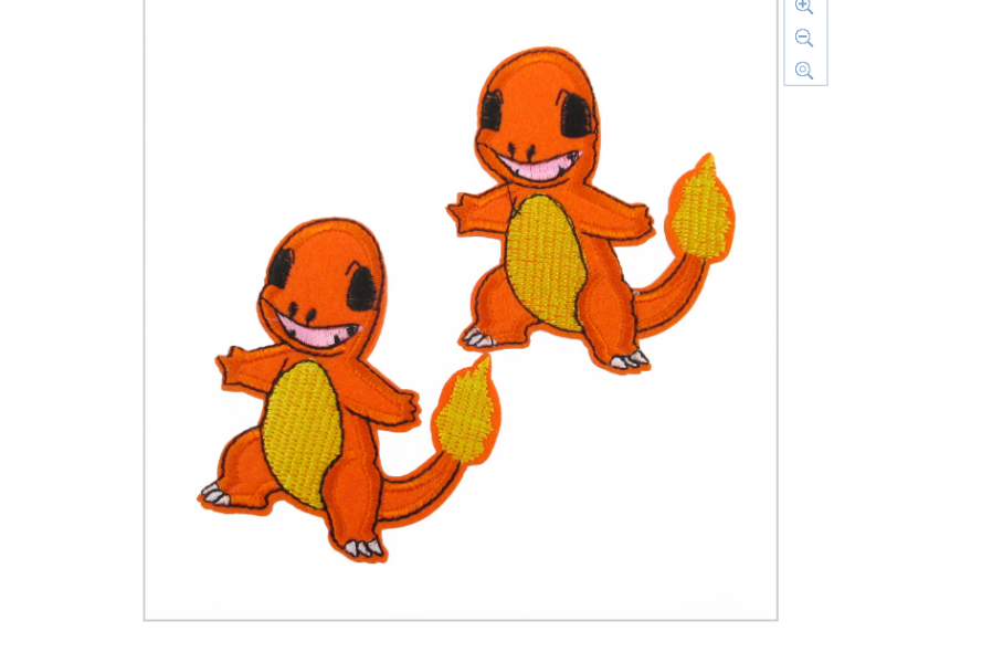Charmander embroidery patch Size:60MM Iron On Pokemon (1 patch) | eBay