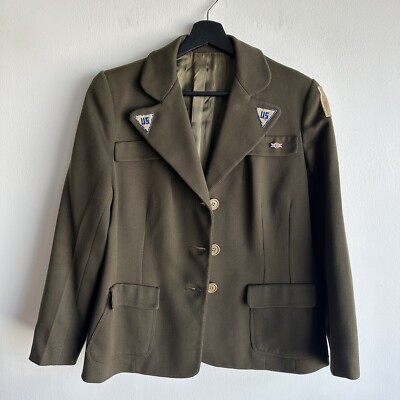 WWII US Army WAC Women’s Uniform Patched Civilian Contractor | eBay