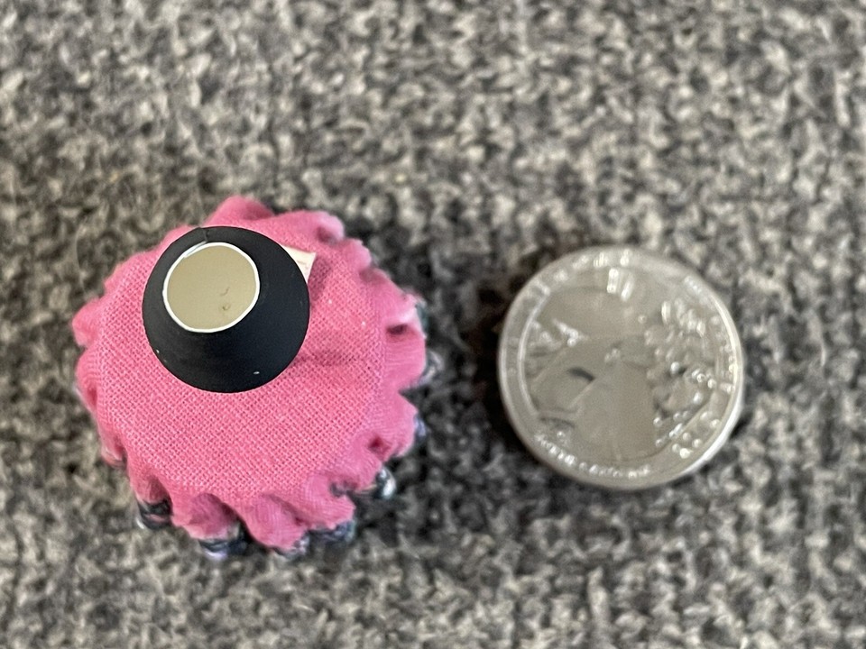 Vintage Floral Chaise Lounge Chair w/Table - d. Anne Ruff - Dollhouse ...