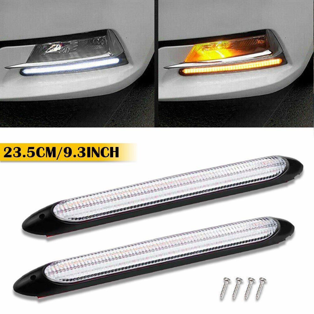 120cm-180cm Start Scan Dynamic LED DRL Hood Light Strip Daytime Running ...