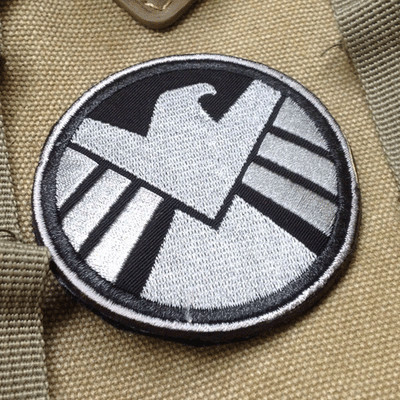 Agents of S.H.I.E.L.D PATCHES Marvel SHIELD EMBROIDERED Hook&Loop PATCH ...