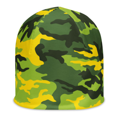 Yellow and Green ERDL Camouflage Beanie Hat | eBay