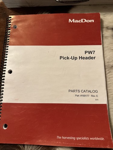 MacDon PW7 Pick-Up Header Parts Catalog | eBay
