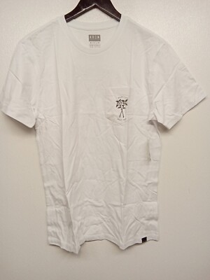 Krew Mens Tee T-Shirt White Skate Size good times bad times M #Z2A | eBay