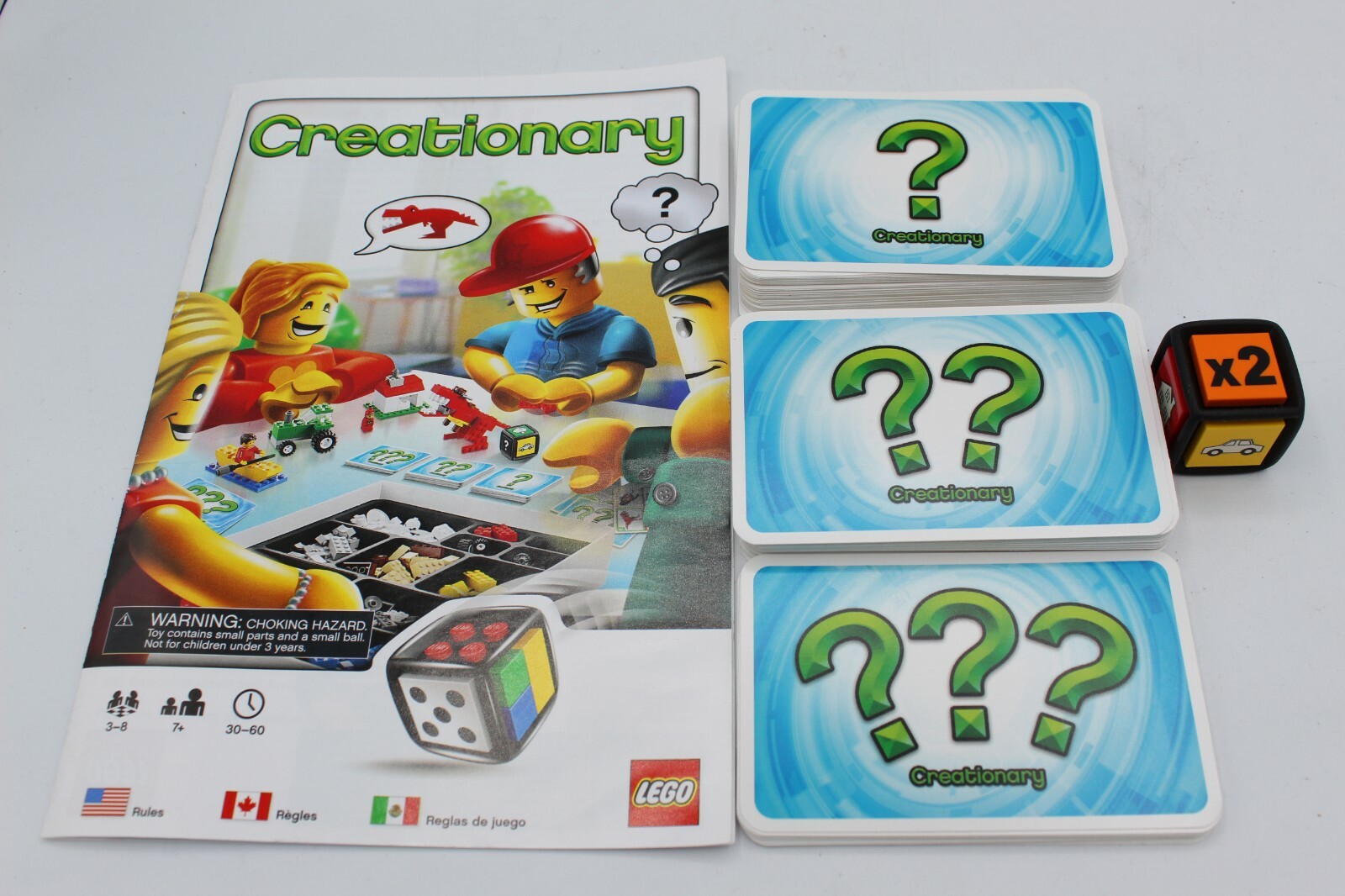 Lego Creationary Lot of Replacement Cards, Die and Instructions | eBay