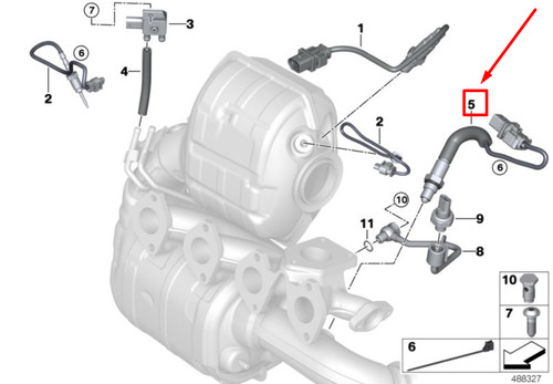 NEW MINI PACEMAN R61 LAMBDA OXYGEN SENSOR 8509030 13628509030 ORIGINAL ...