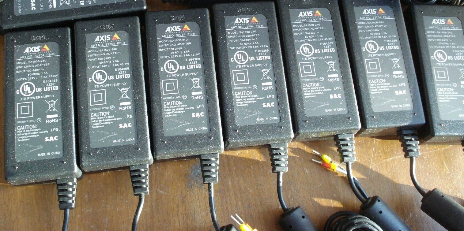 lot of 7 NEW AXIS SA150B-24U SWITCHING POWER ADAPTER. 32754 PS-R AC ...