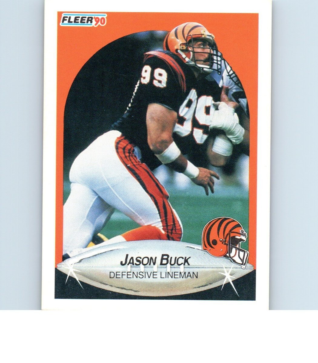 Jason Buck 212 Bengals 1990 Fleer NFL Football Trading Card | eBay