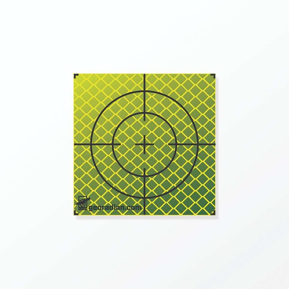 Set of 50 Reflective labels 60mm x 60mm geodesy surveying | eBay