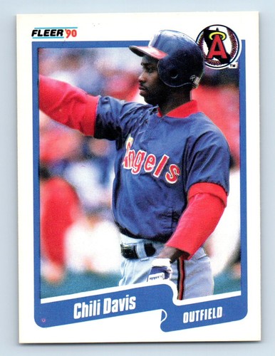 1990 Fleer Chili Davis California Angels #129 | eBay