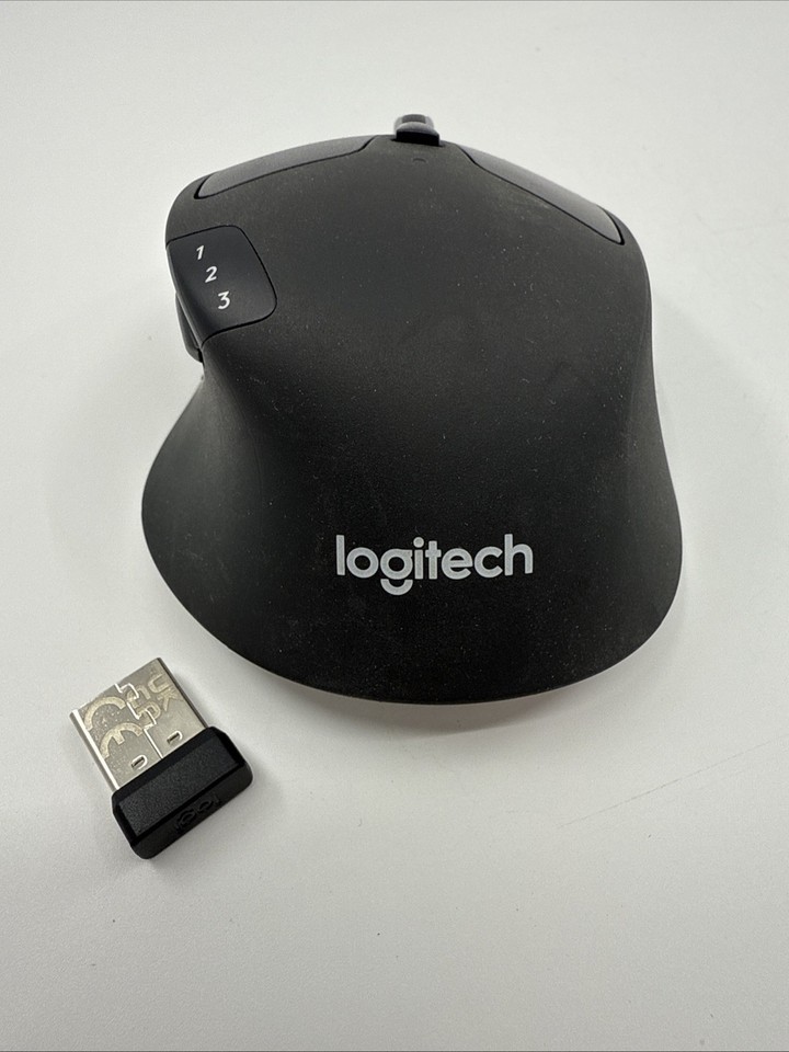 Logitech M720 Triathlon Precision Pro Wireless Bluetooth w/ USB Dongle ...