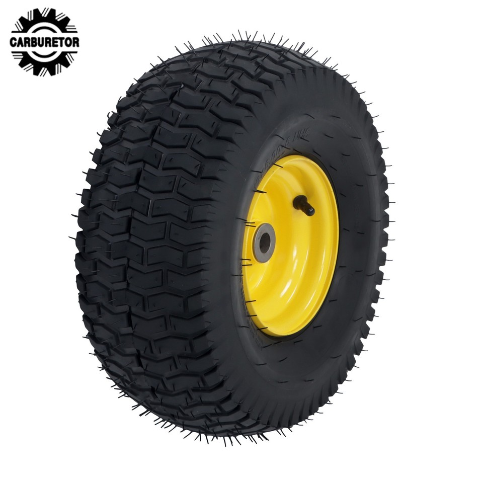 Lawn Mower Tire & Wheel Assembly 15x6.00-6 Inflated Wheel - 3/4" Axle 2 ...