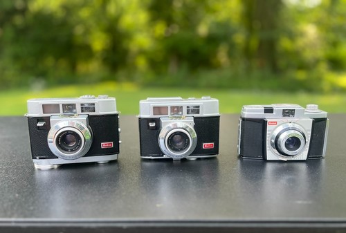 Lot of 3 Vintage Kodak Cameras – Automatic 35, Motormatic 35, Colorsnap ...