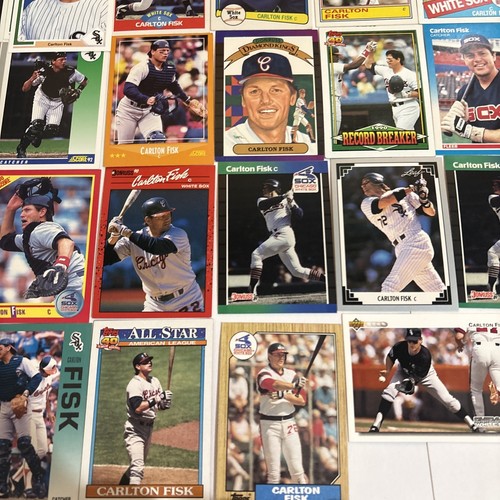 Carlton Fisk Lot 57 Baseball Cards Chicago White Sox | eBay