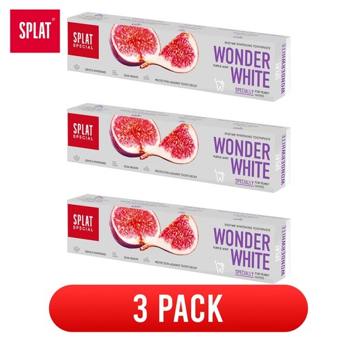 3x 75 ml/2.53 oz Splat Special Wonder White Bio Active Toothpaste 3 ...