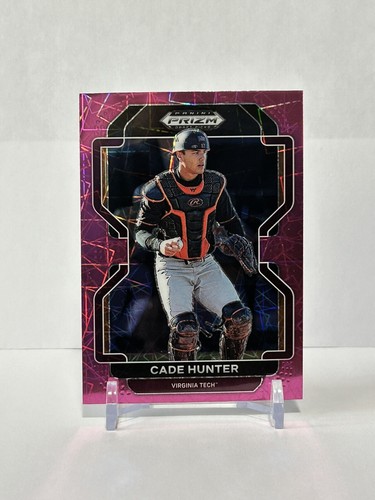 2022 Panini Prizm Draft Picks - Cade Hunter #PDP153 Neon Pink Velocity ...