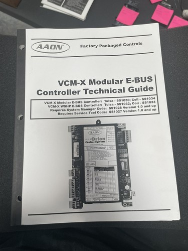 Aaon Vcm-x Modular E-bus Controller Technical Guide | eBay