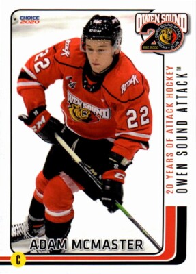 Adam McMaster 2019-20 Owen Sound Attack | eBay
