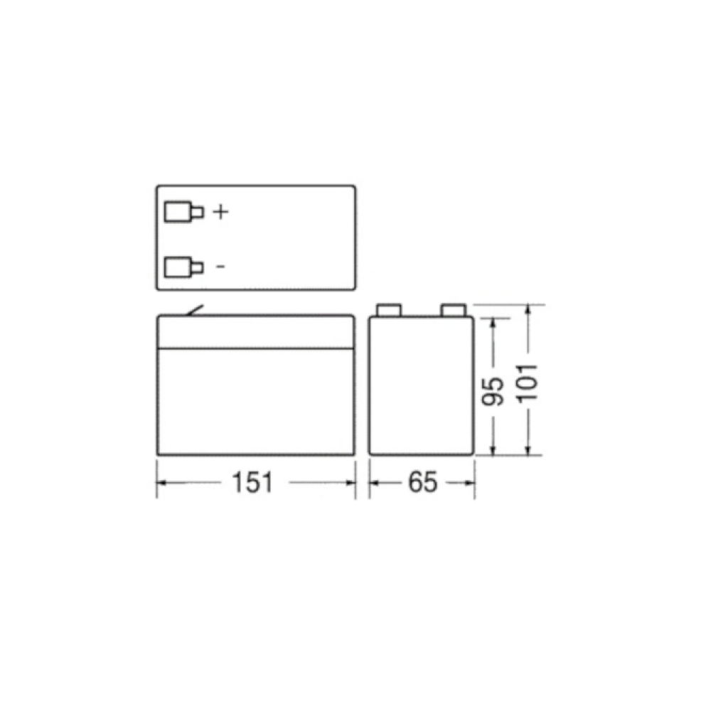 Compatibile Fiamm 12FGH36 Batteria al piombo 12V 9Ah ad alta corrente ...