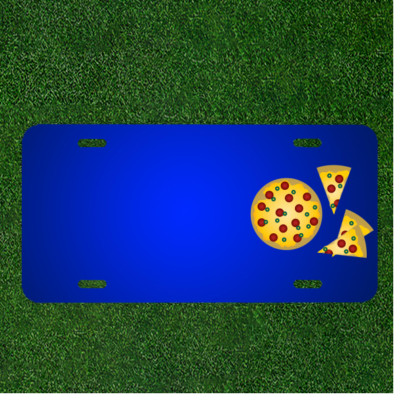 Custom Personalized License Plate With Add Names To Pepperoni Pizza ...