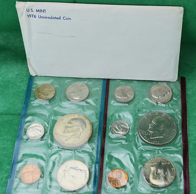 1976 P and D United States Mint Uncirculated 12 Coin Set BU | eBay