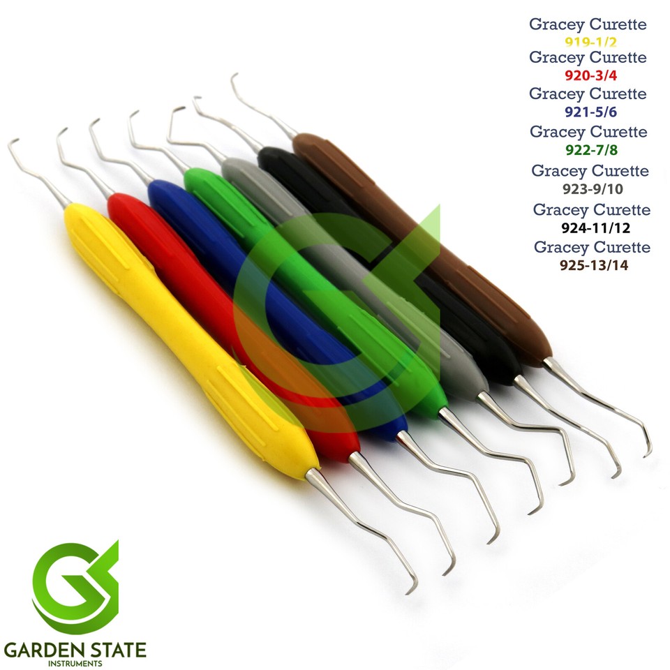 Range Of Dental Curettes Scaler Scaling Root Canal Periodontal Surgery ...