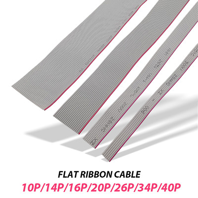 Grey Flat Ribbon Cable 1.27mm for IDC Connectors - 10,14,16,20,26,34,40 ...