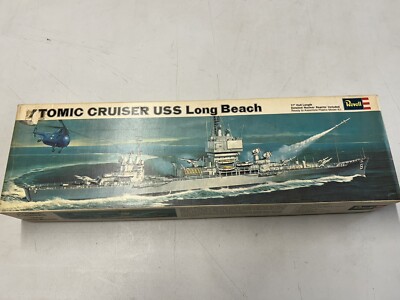 Vintage Revell Atomic Cruiser USS Long Beach Revell Model Kit | eBay
