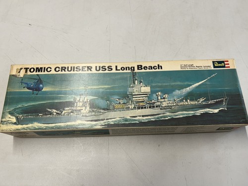 Vintage Revell Atomic Cruiser USS Long Beach Revell Model Kit | eBay