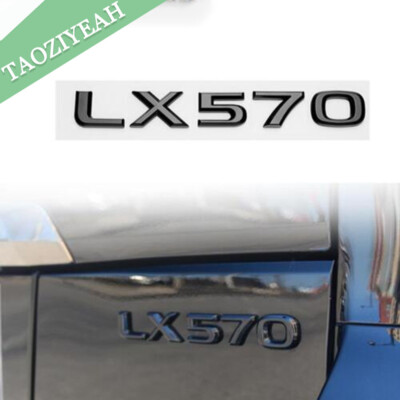 Gloss Black For Letter LX570 Car SUV Sport Emblem Rear Trunk Badge ...