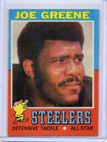 1971 TOPPS FOOTBALL CARD 245 ROOKIE JOE GREENE STEELERS | eBay