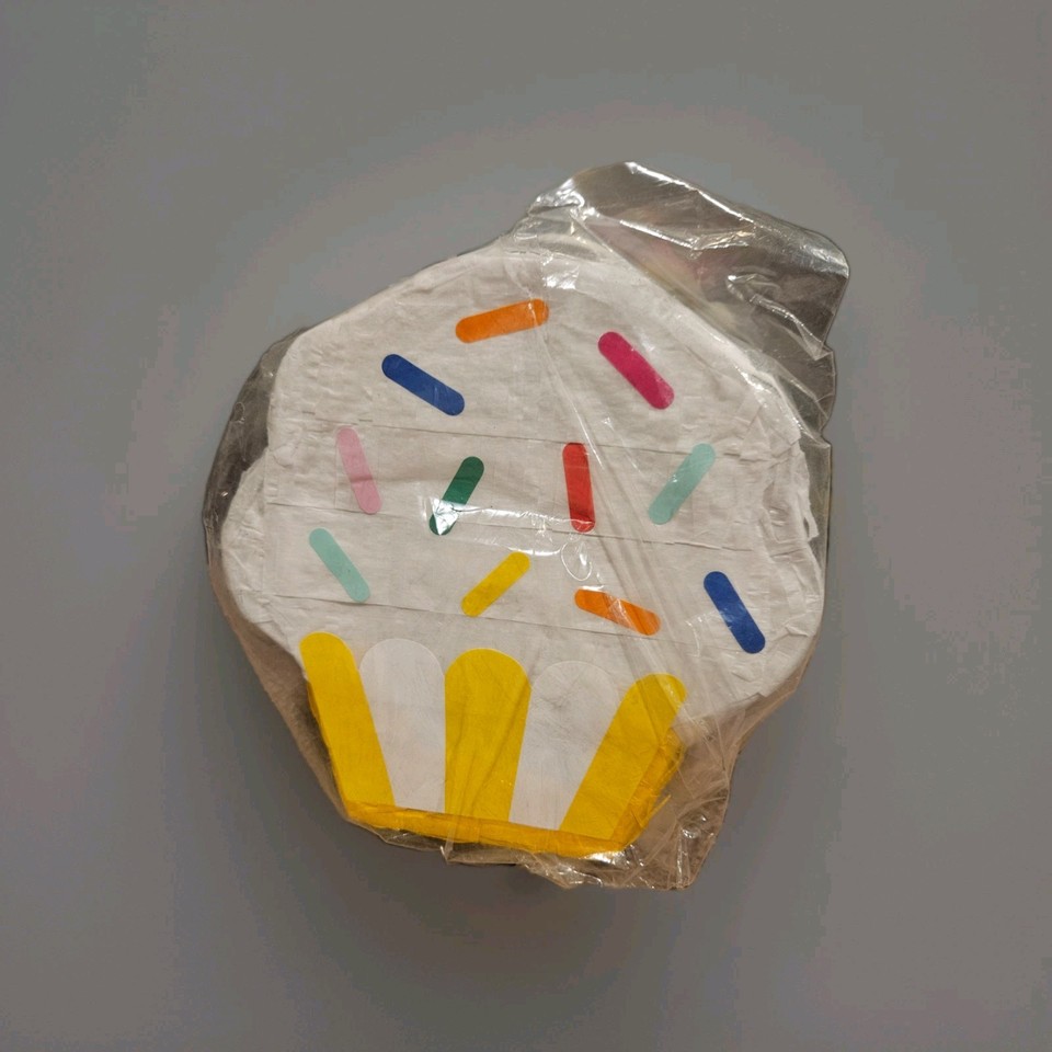 NEW 3-Pack Mini Piñata Decorative Party Favors Rainbow & 2 Cupcakes ...