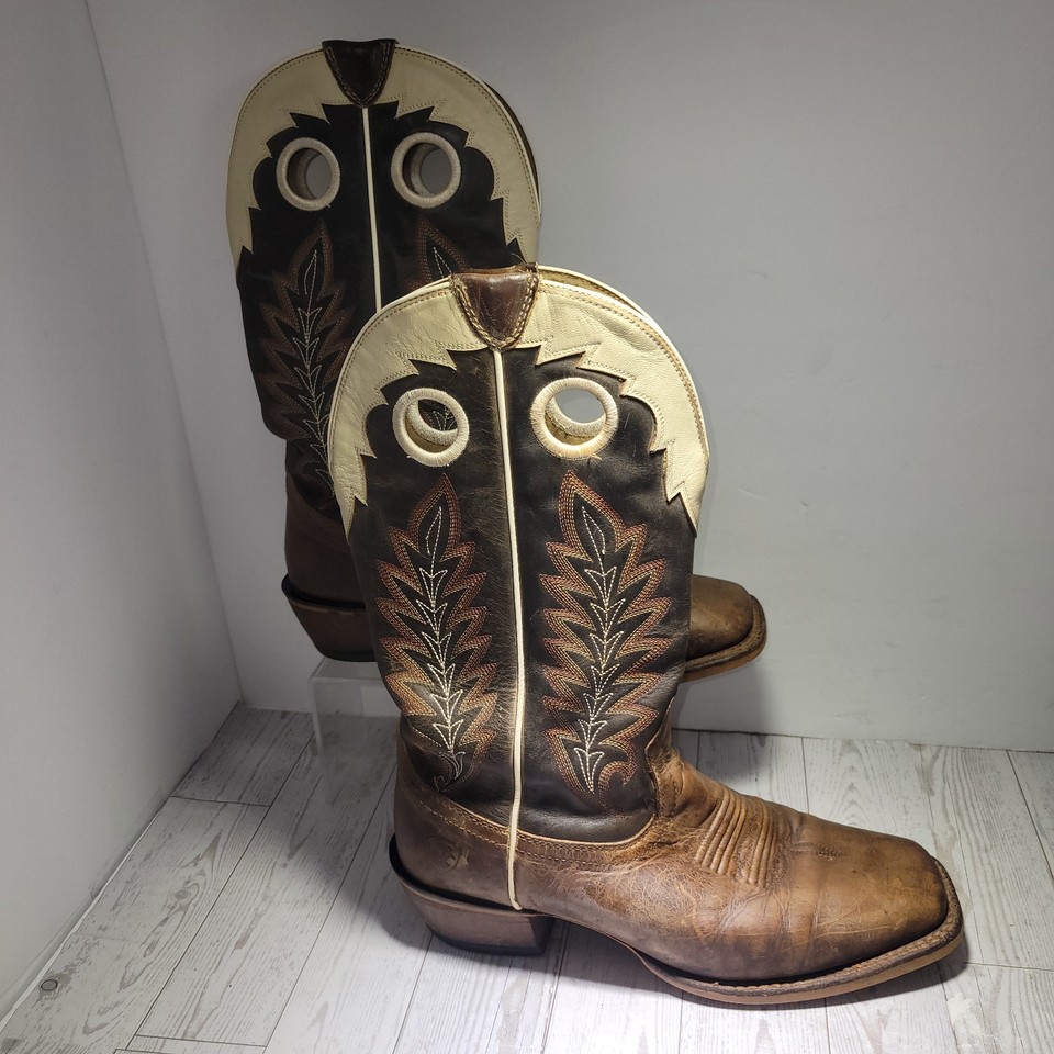 Ariat® Men's Dusted Wheat & Navy Real Deal Boot 10029694. sz 10.5 D | eBay