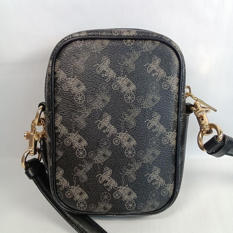 COACH Shoulder Bag Black Horse Carriage | eBay