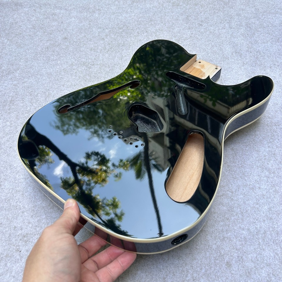Guitar body Telecaster Thinline SS hollow black 3.53 LBS | eBay