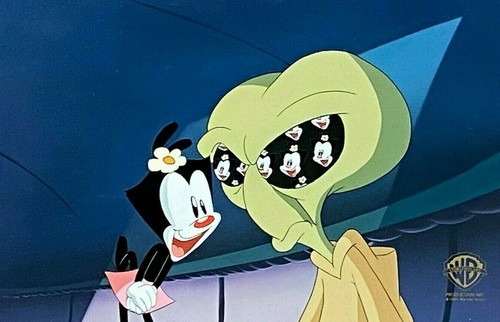 DOT & ALIEN rare ANIMANIACS cel D20 WB Space Probed ALIENS eye ...