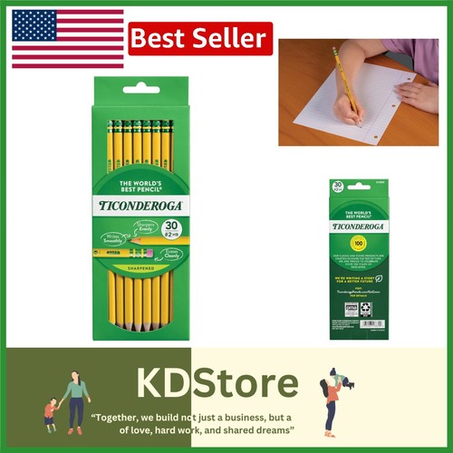 180 Count Yellow HB Pencils - Pre-Sharpened, Non-Toxic Writing Tools ...
