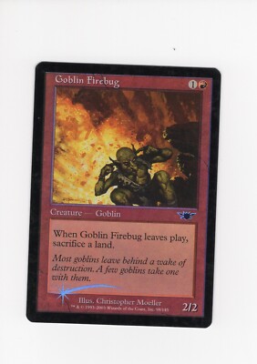 Goblin Firebug Legions FOIL LP light clouding MTG Magic the Gathering | eBay