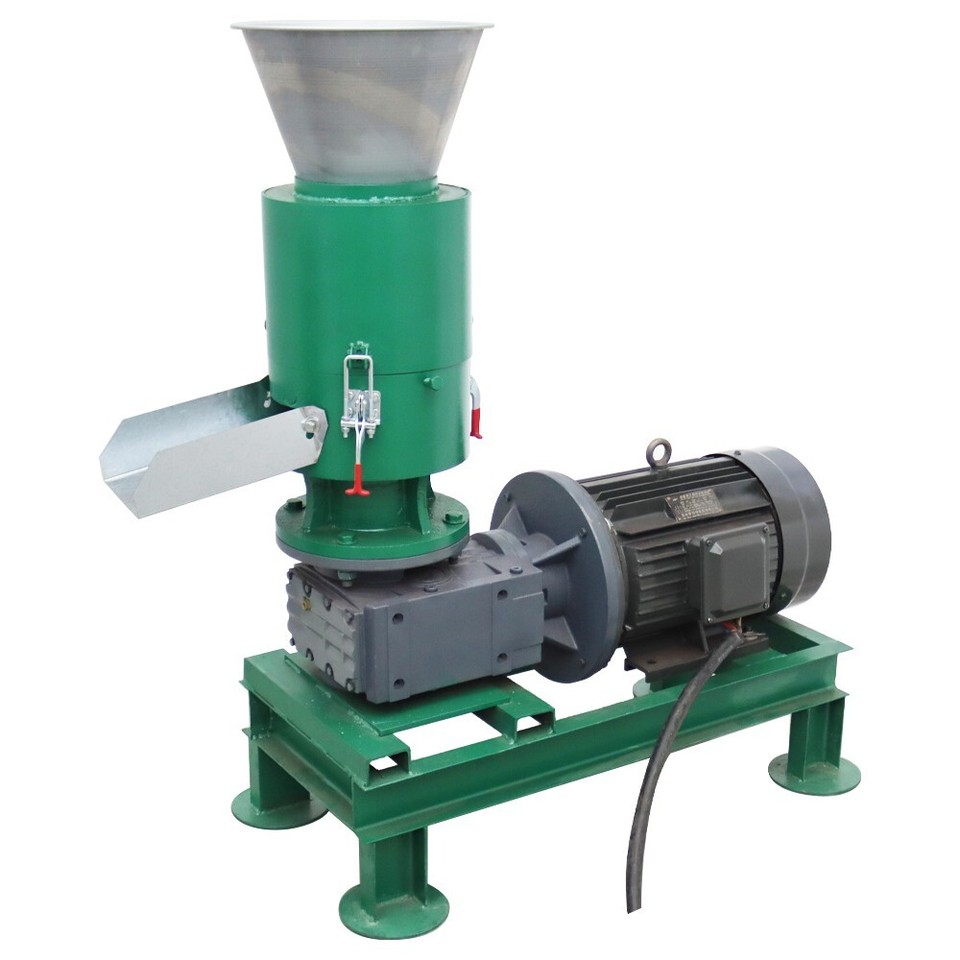 Heavy-duty Wood Pellet Machine w/ 6mm Plates 220V Granulator for Wood ...