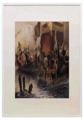 Paul Delaroche Delaroche Paul The State Barge Of Cardinal Richelieu On ...