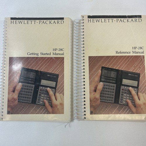 HP-28C User Manuals: "Getting Started Manual" & "Reference Manual ...